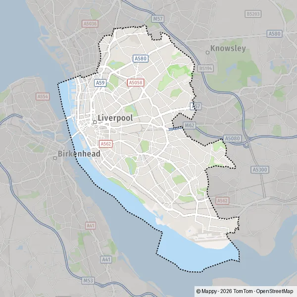 Map of Liverpool : map of Liverpool and practical information - Mappy