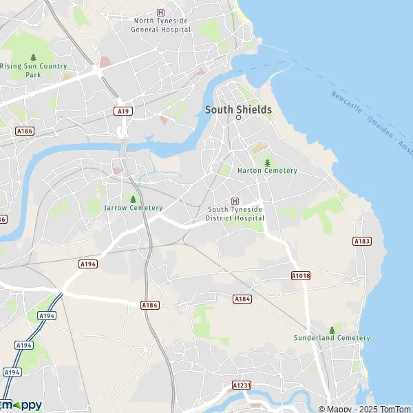 Map of South Tyneside : map of South Tyneside and practical information ...