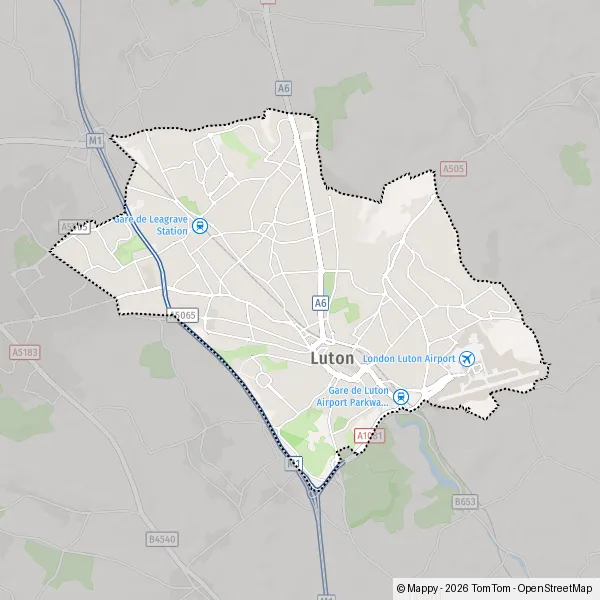Map of Luton : map of Luton and practical information - Mappy