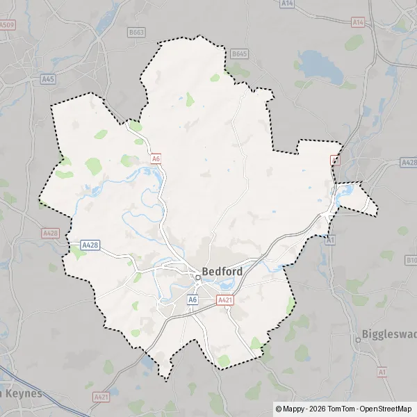 Map of Bedford Borough : map of Bedford Borough and practical ...