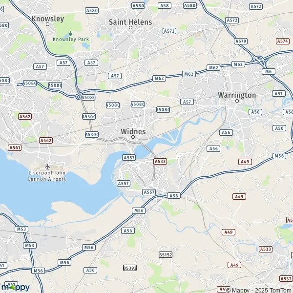 Map of Halton : map of Halton and practical information - Mappy