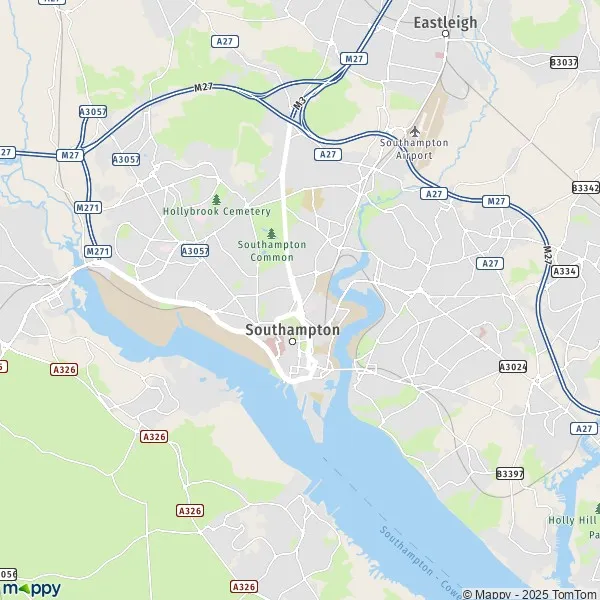 Map of Southampton : map of Southampton and practical information - Mappy