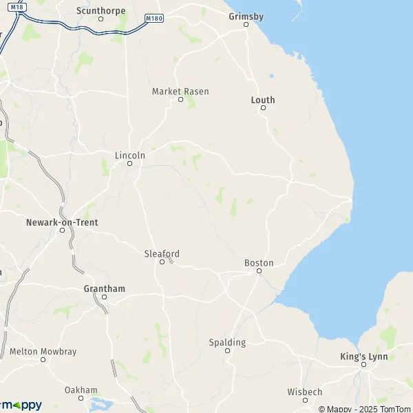 Map of Lincolnshire : map of Lincolnshire and practical information - Mappy
