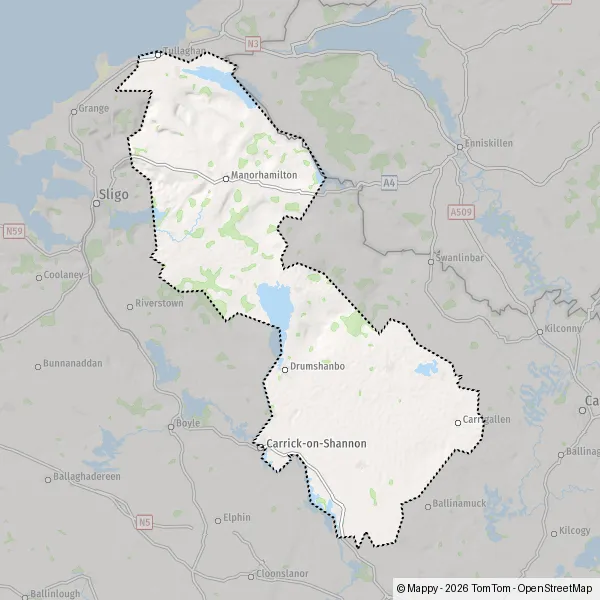 Map of Leitrim : map of Leitrim and practical information - Mappy