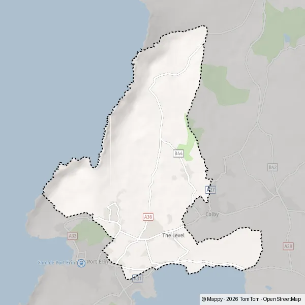Map of Rushen : map of Rushen and practical information - Mappy