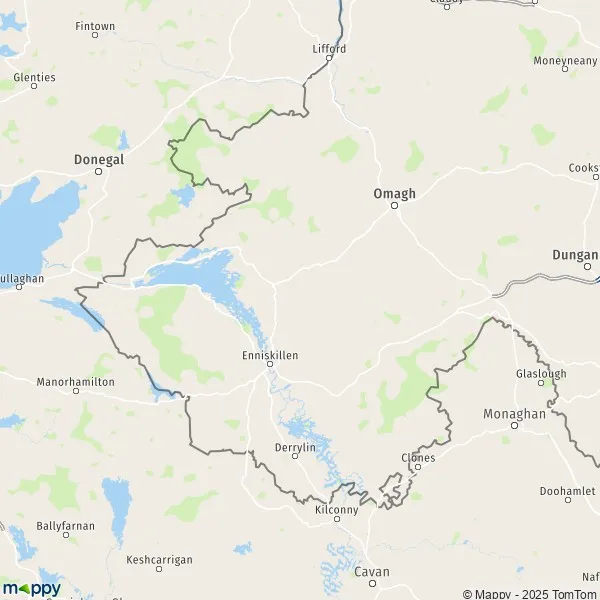 Map of Fermanagh and Omagh : map of Fermanagh and Omagh and practical ...