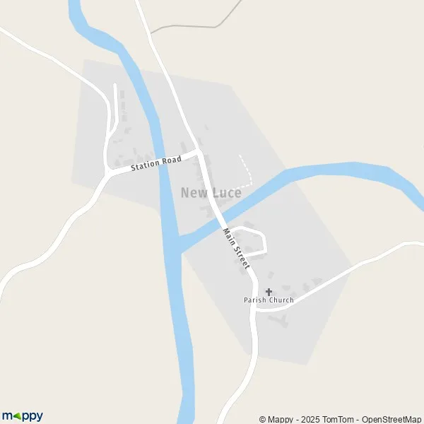 Map New Luce: map of New Luce (DG8 0) and practical information