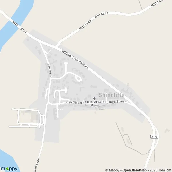 Map Shincliffe: map of Shincliffe (DH1 2) and practical information