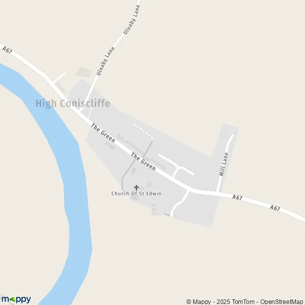 Map High Coniscliffe: map of High Coniscliffe (DL2 2) and practical ...