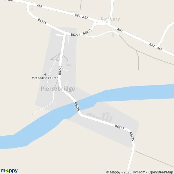Map Piercebridge: map of Piercebridge (DL2 3) and practical information