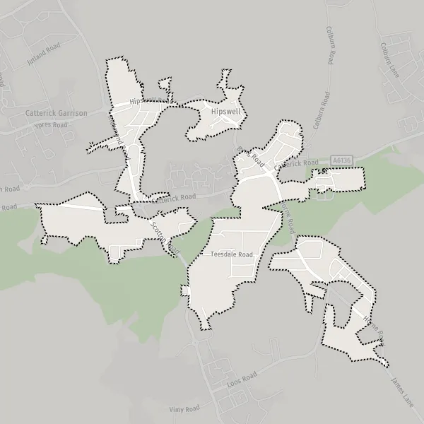 Map Hipswell: map of Hipswell (DL9 4) and practical information