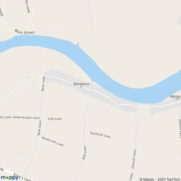 Map Reedness: map of Reedness (DN14 8) and practical information