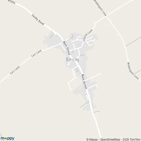 Map Bonby: map of Bonby (DN20 0) and practical information