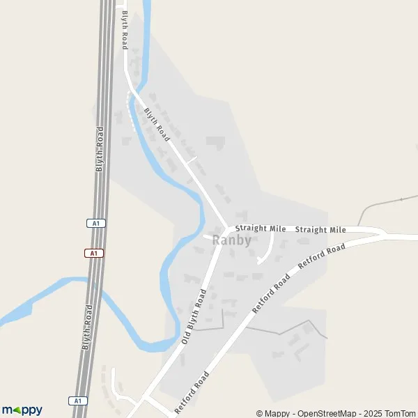 Map Ranby: map of Ranby (DN22 8) and practical information