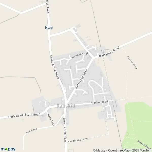 Map Ranskill: map of Ranskill (DN22 8) and practical information