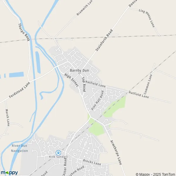 Map Barnby Dun: map of Barnby Dun (DN3 1) and practical information