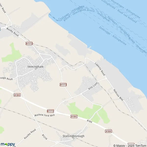 Map Immingham: map of Immingham (DN40 1) and practical information