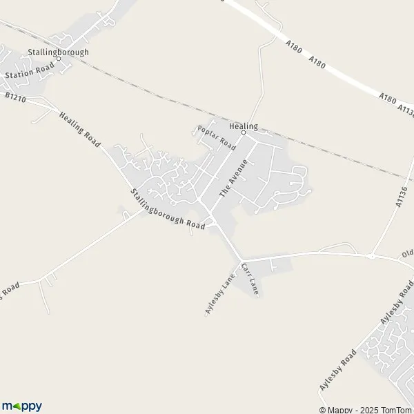 Map Healing: map of Healing (DN41 7) and practical information