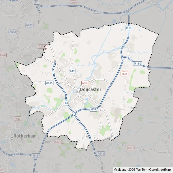 Map Doncaster: map of Doncaster (DN5 0) and practical information