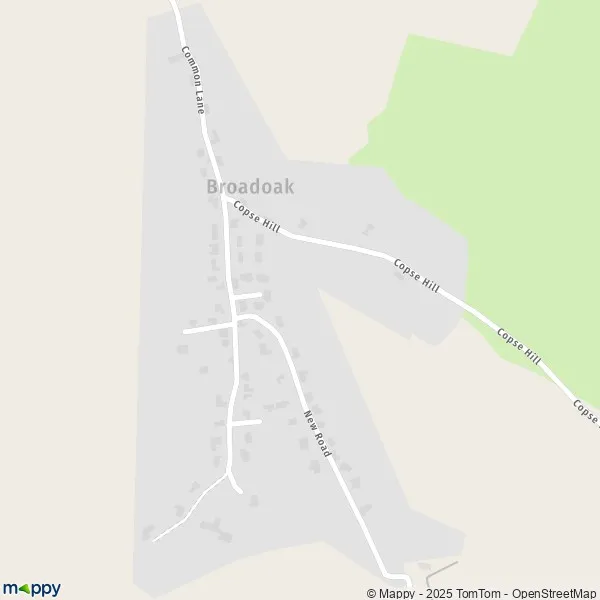 Map Broadoak: map of Broadoak (DT10 2) and practical information