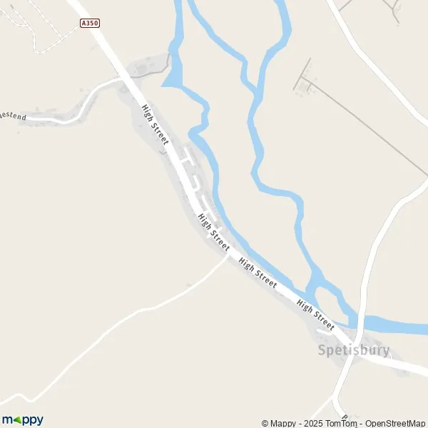 Map Spetisbury: map of Spetisbury (DT11 9) and practical information