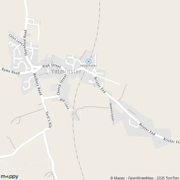 Map Yetminster: map of Yetminster (DT9 6) and practical information