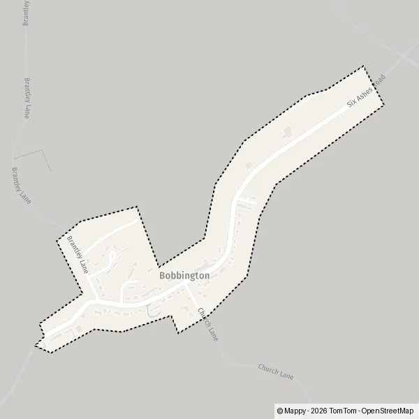 Map Bobbington: map of Bobbington (DY7 5) and practical information