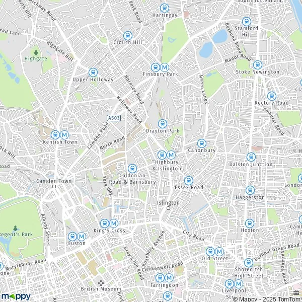 Map Islington: map of Islington (E8 2) and practical information
