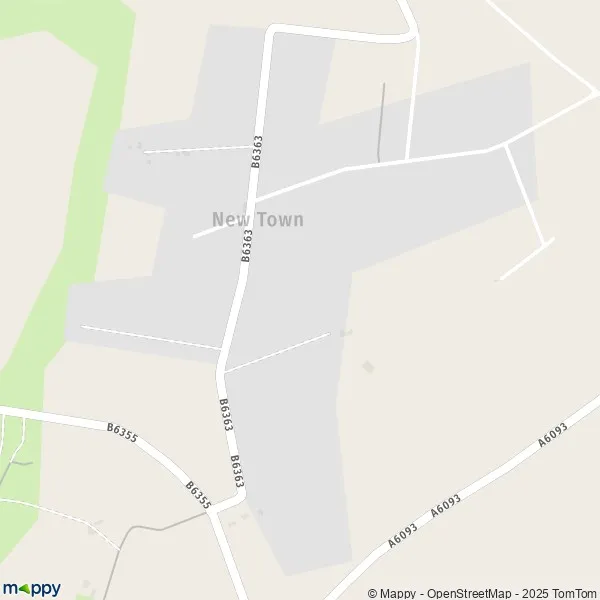 Map New Town: map of New Town (EH34 5) and practical information