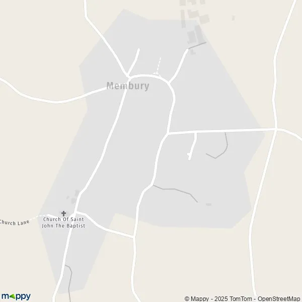 Map Membury: map of Membury (EX13 7) and practical information