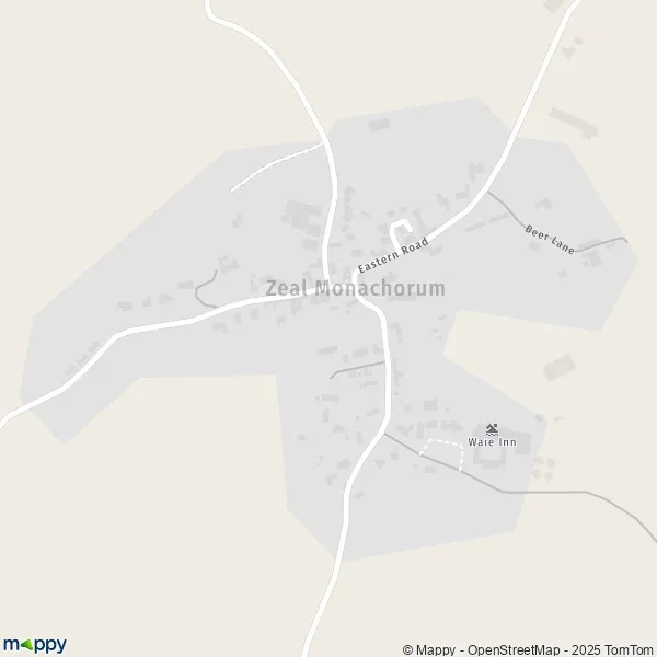 Map Zeal Monachorum: map of Zeal Monachorum (EX17 6) and practical ...