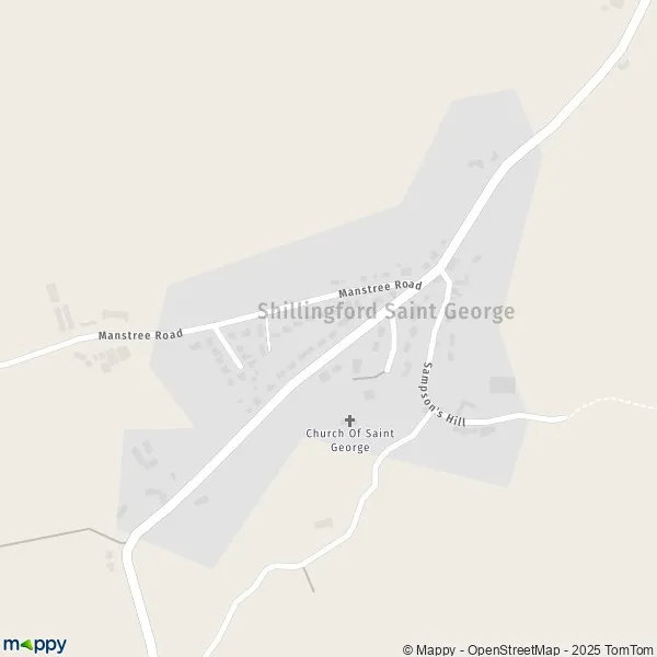 Map Shillingford Saint George: map of Shillingford Saint George (EX2 9) and practical information