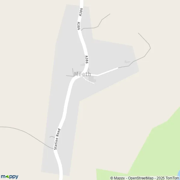 Map Meeth: map of Meeth (EX20 3) and practical information