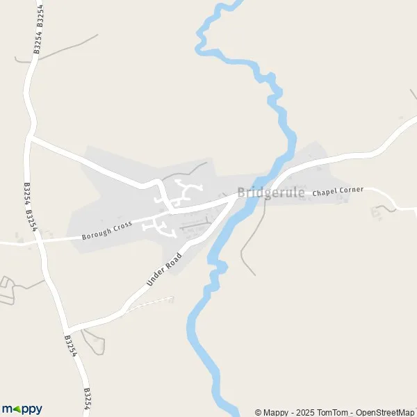 Map Bridgerule: map of Bridgerule (EX22 7) and practical information