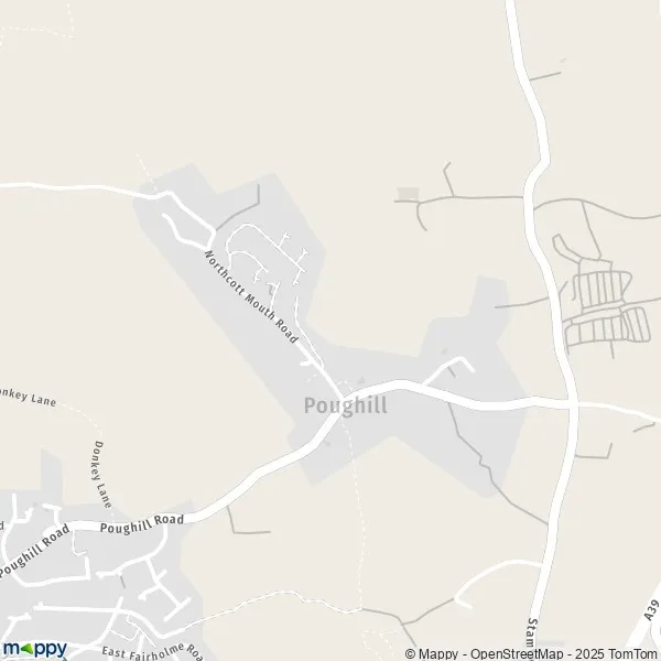 Map Poughill: map of Poughill (EX23 9) and practical information