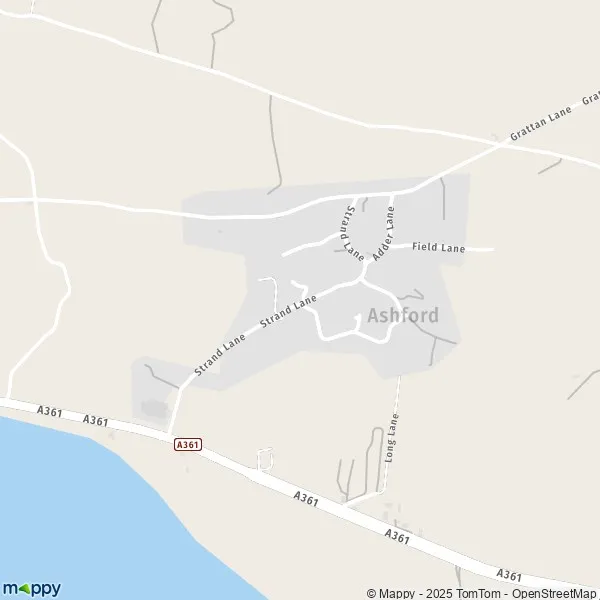 Map Ashford: map of Ashford (EX31 4) and practical information