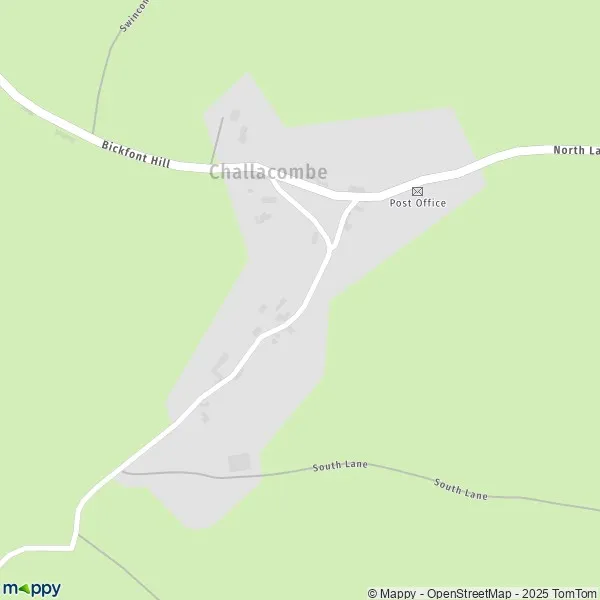 Map Challacombe: map of Challacombe (EX31 4) and practical information