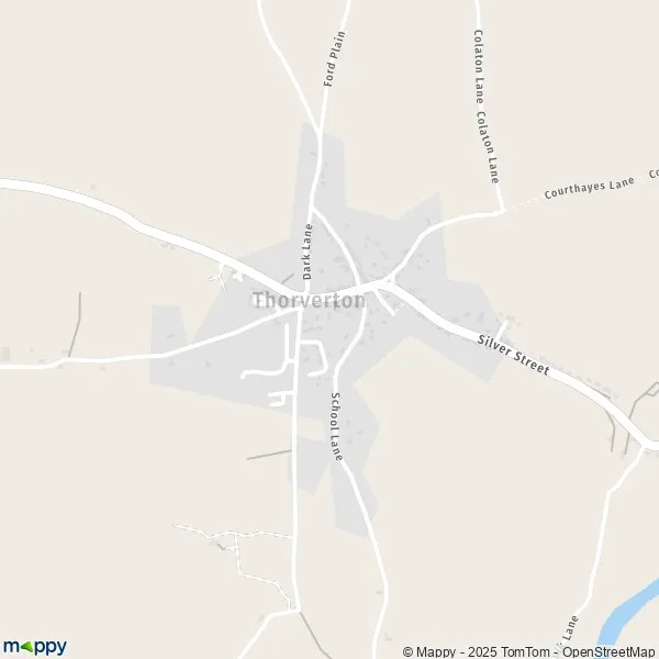 Map Thorverton: map of Thorverton (EX5 5) and practical information