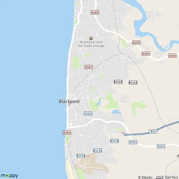 Map Blackpool: map of Blackpool (FY1 5) and practical information
