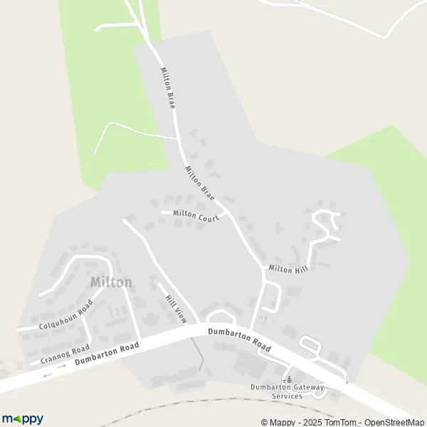 Map Milton: map of Milton (G82 2) and practical information