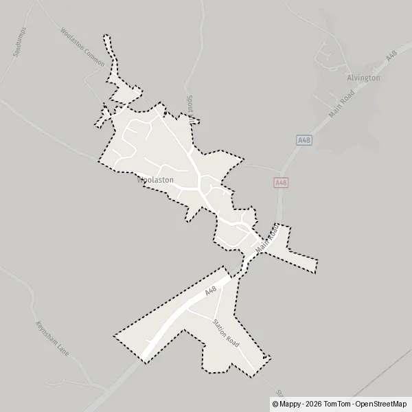 Map Woolaston: map of Woolaston (GL15 6) and practical information
