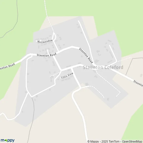 Map Staunton Coleford: map of Staunton Coleford (GL16 8) and practical ...