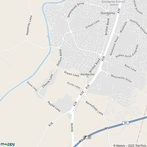Map Hardwicke: map of Hardwicke (GL2 4) and practical information