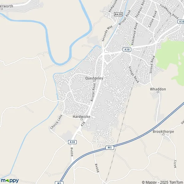 Map Quedgeley: map of Quedgeley (GL2 4) and practical information