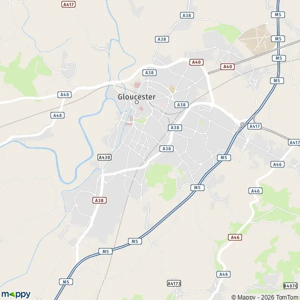 Map Gloucester: map of Gloucester (GL3 1DJ) and practical information