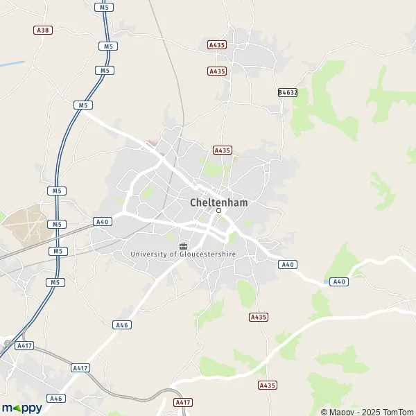 Map Cheltenham: map of Cheltenham (GL51 0) and practical information