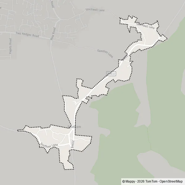 Map Southam: map of Southam (GL52 3) and practical information