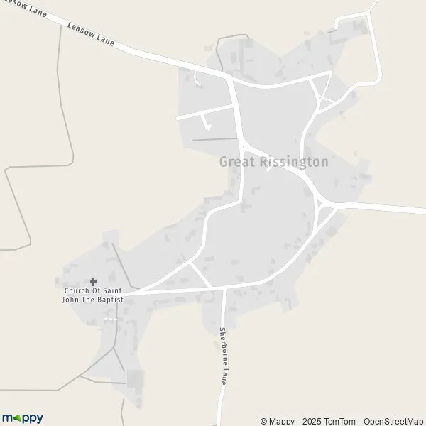 Map Great Rissington: map of Great Rissington (GL54 2) and practical ...