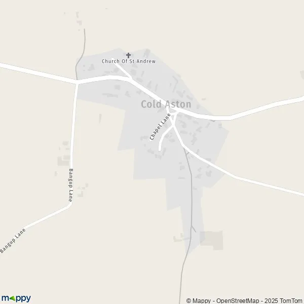 Map Cold Aston: map of Cold Aston (GL54 3) and practical information