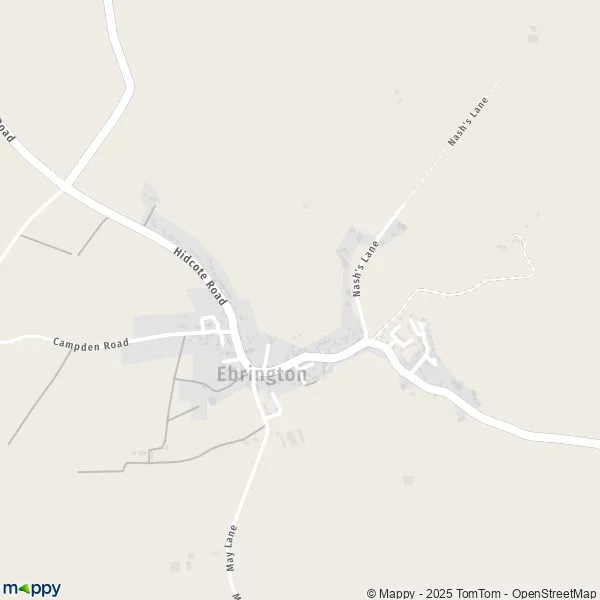 Map Ebrington: map of Ebrington (GL55 6) and practical information